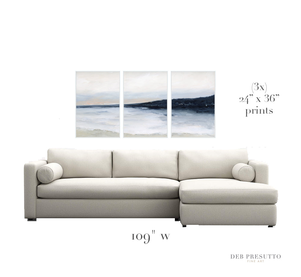 What size art should go above my sofa? – Deb Presutto Fine Art
