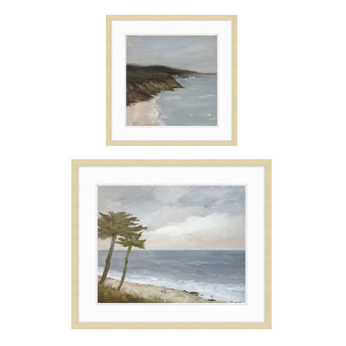 Coastal Art Prints, Set of 2 Coastal Wall Decor, Coastal Landscape Art ...