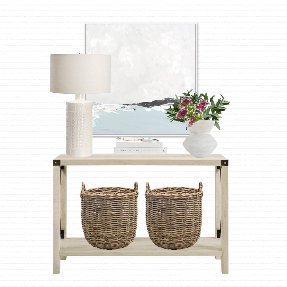 Coastal Entryway Ideas, Coastal Console Table Ideas, Entryway Design ...