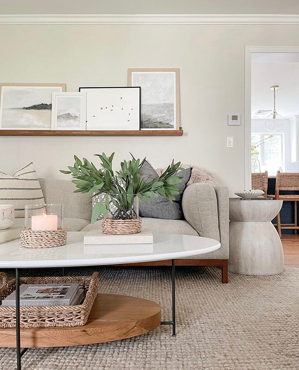 Living Room Wall Art Ledge - How to make an impact with art – Deb ...