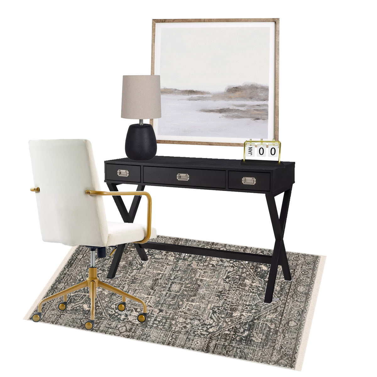 Neutral Office Design - Almost Everything from Target! – Deb Presutto ...