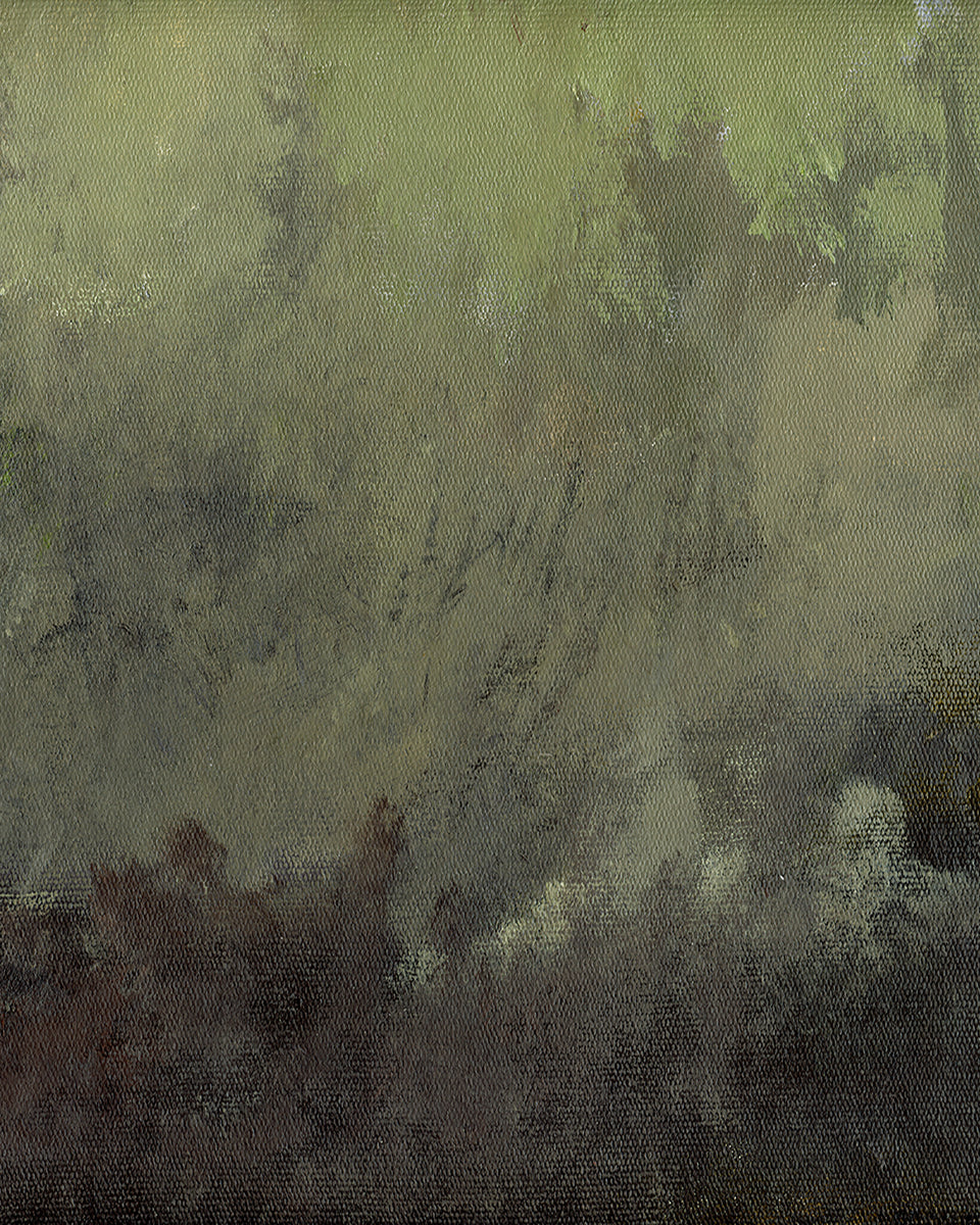Dark Green Set of 2 Art Prints, Moody Landscape Art, Forest Print ...