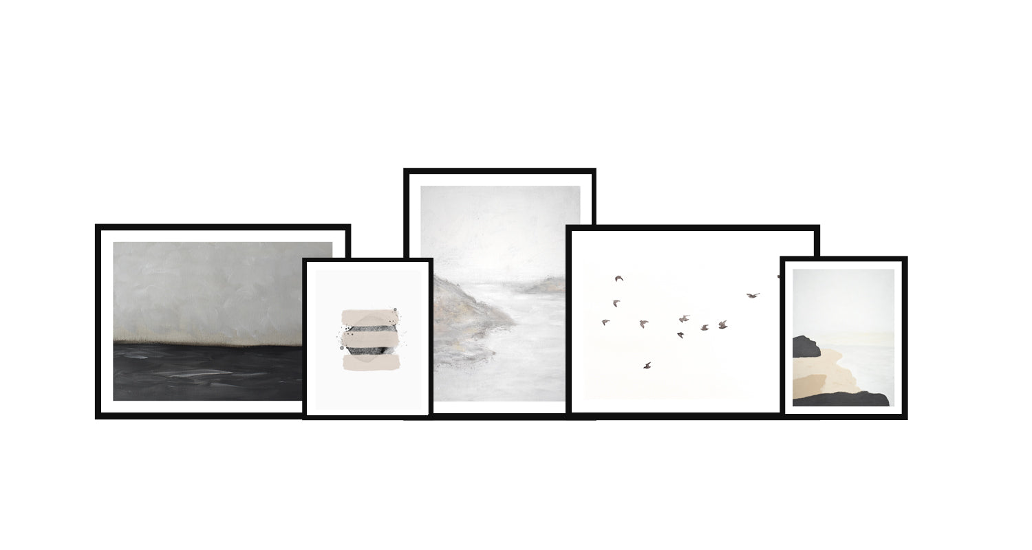 white gallery wall set