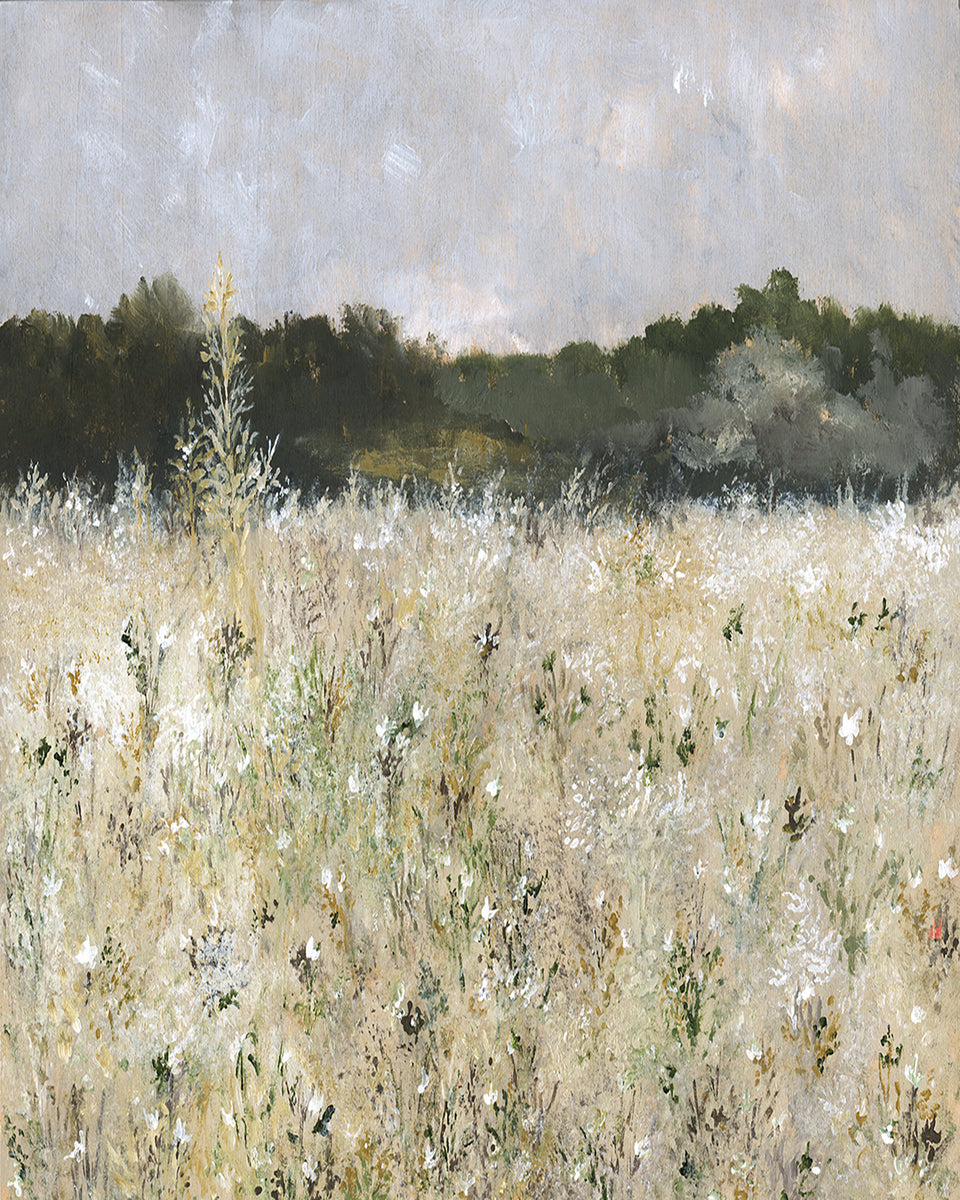 Field Painting, Moody Landscape Art, Grass Painting, Field Art | Golden ...